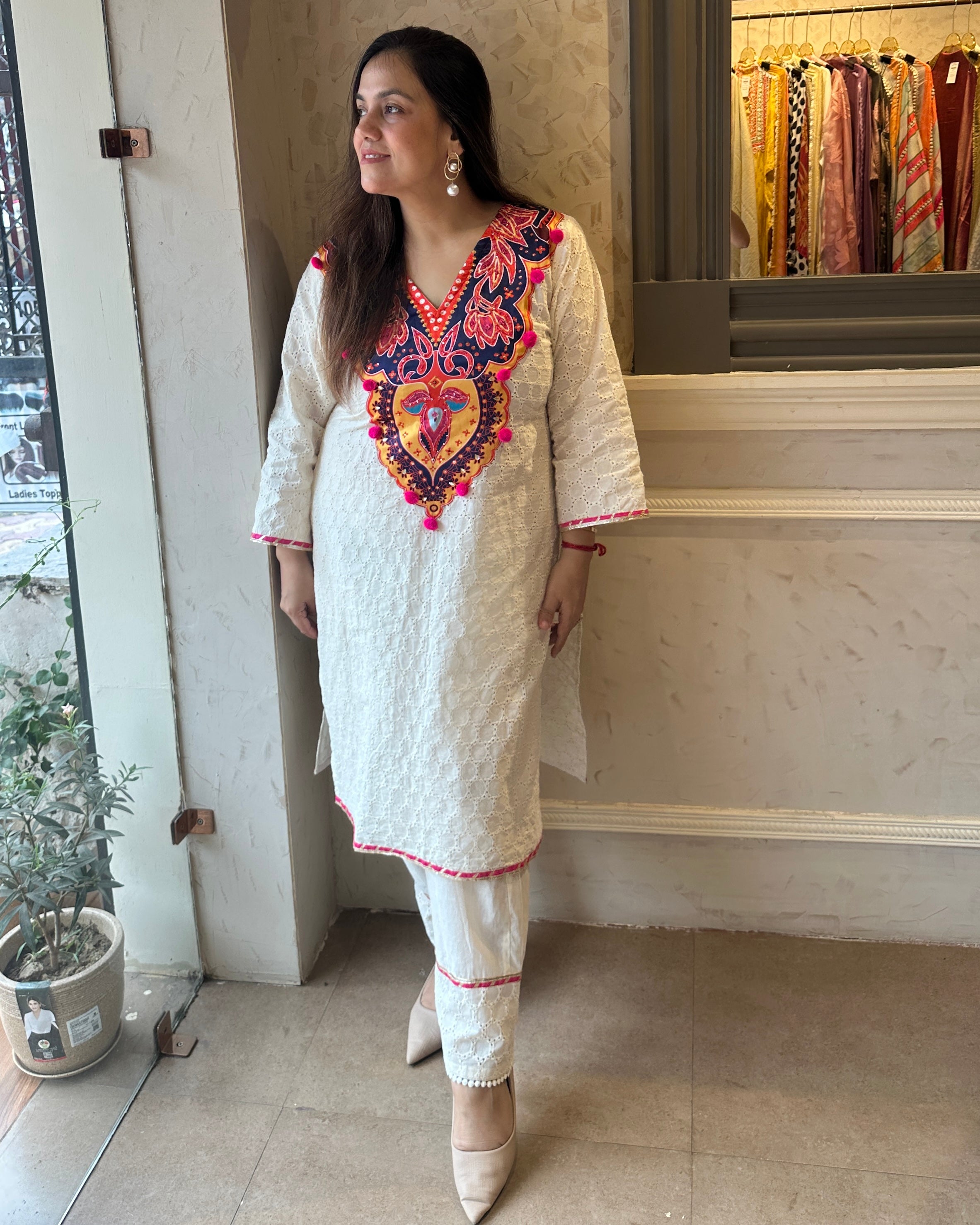 Hakooba satin boho coord set