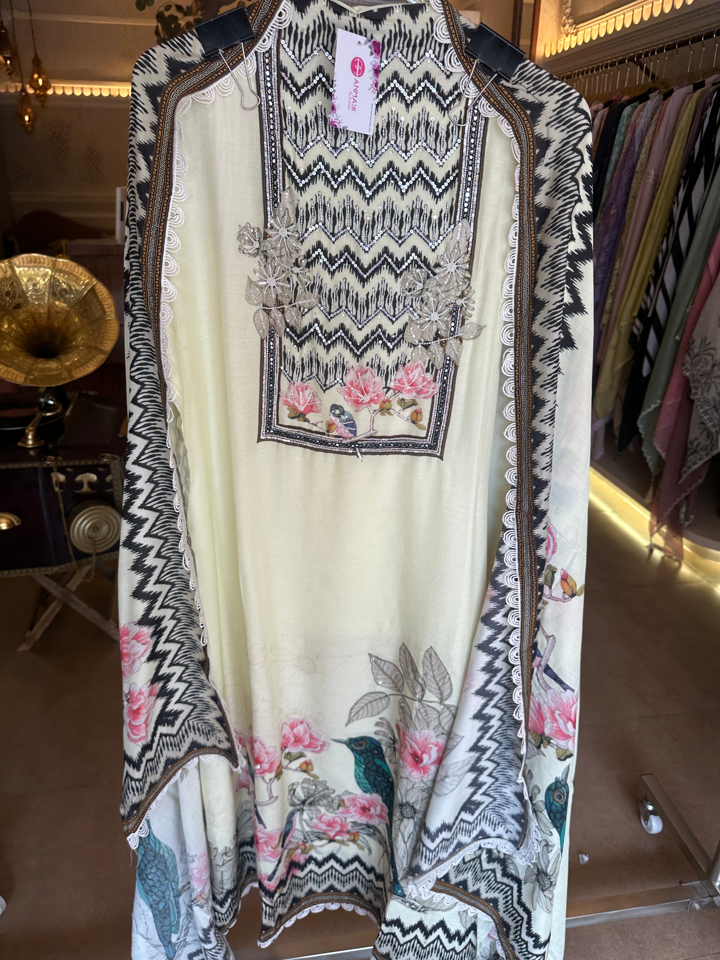 Article 21 sparrow lime muslin